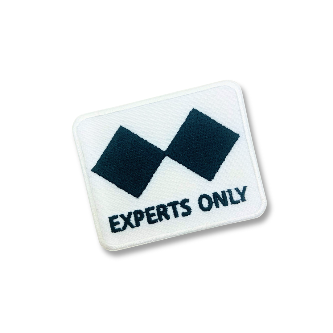 Experts Only Embroidered Sticker Patch
