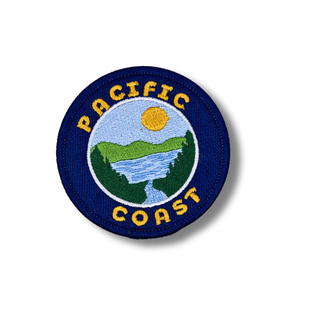 Pacific Coast Embroidered Sticker Patch